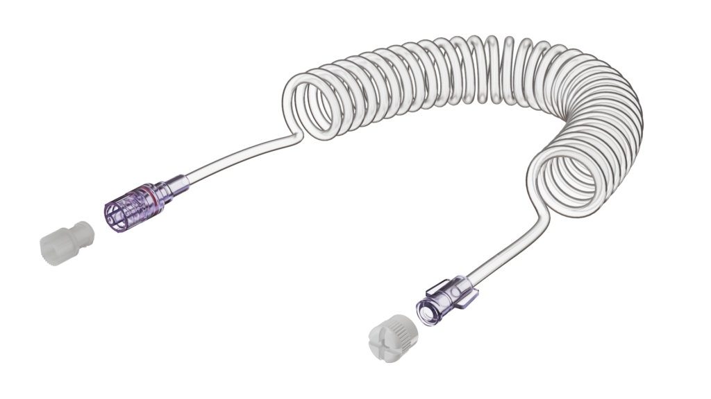 HIPFlow High Pressure Coiled Extension Sets - MV Medical Devices